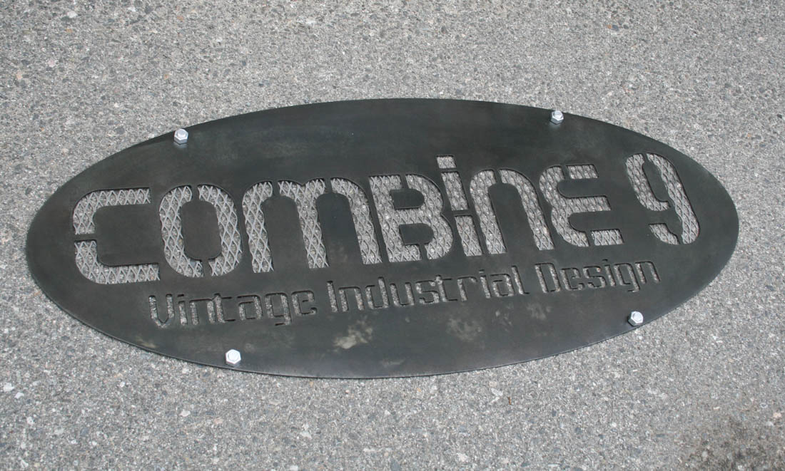 Custom Industrial Sign – Combine 9 | Industrial Furniture