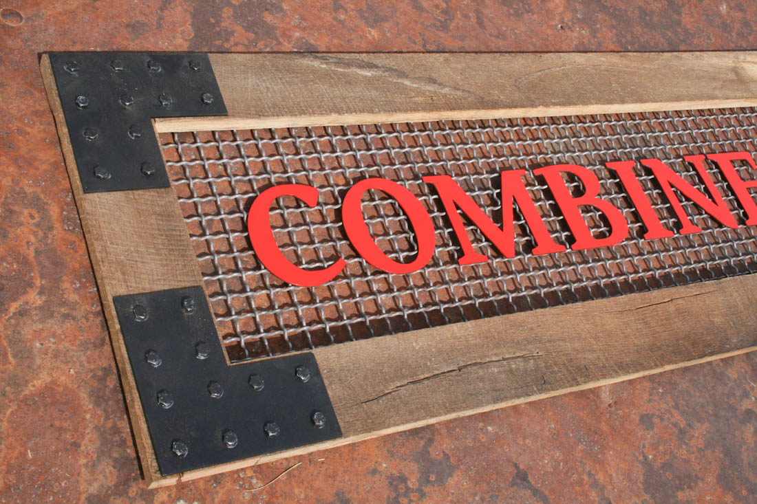 Industrial Sign for your business – Combine 9 | Industrial Furniture